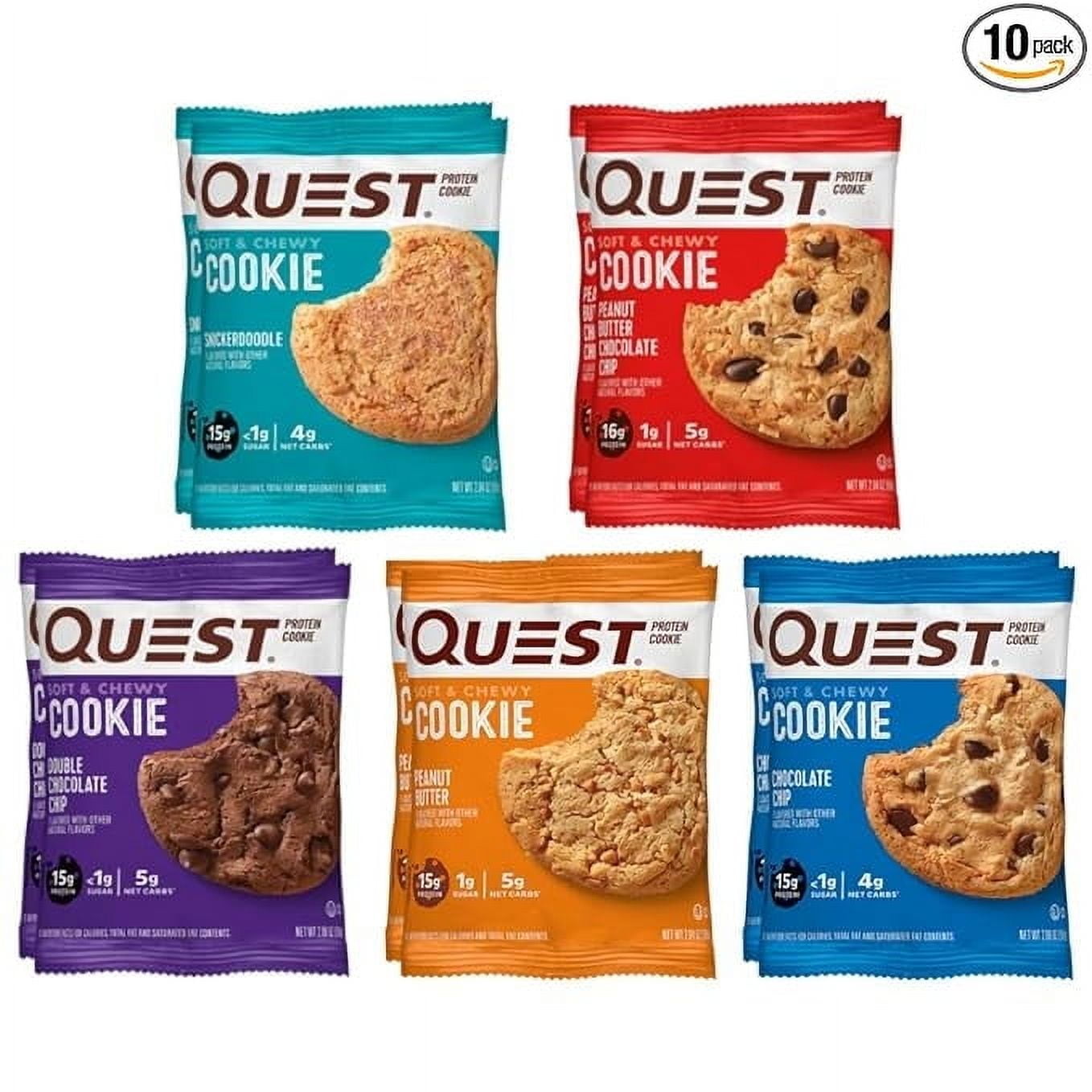 Quest Cookies Variety Pack (10 Count) - Walmart.com