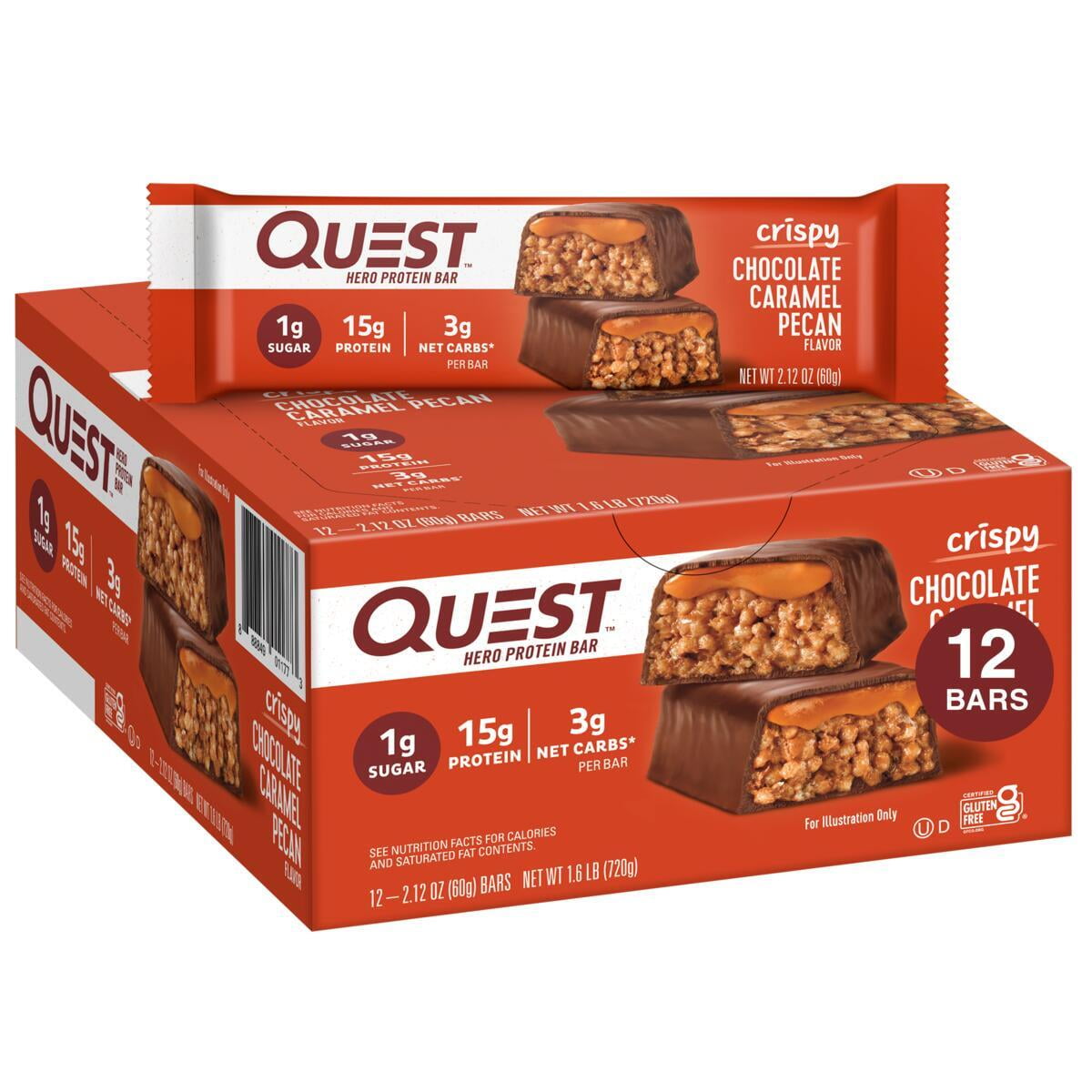 Free Shipping! Quest Nutrition Quest Hero Protein Bars, Low Carb Gluten ...