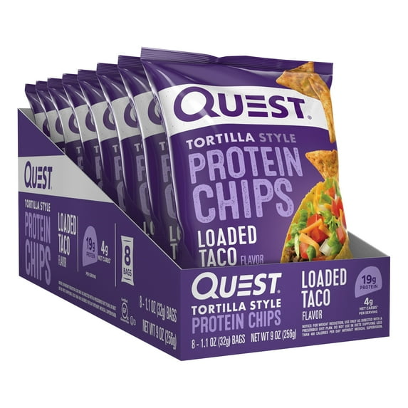 Quest Keto Low Carb Tortilla Style Protein Chips - Loaded Taco ...