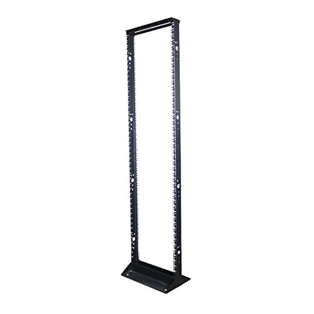 Quest Manufacturing 2-Post Open Frame Steel Floor Rack, 45 Unit, 7' x ...