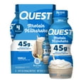 Quest Nutrition High Protein Vanilla Milkshake Ready to Drink 45g 4 ...