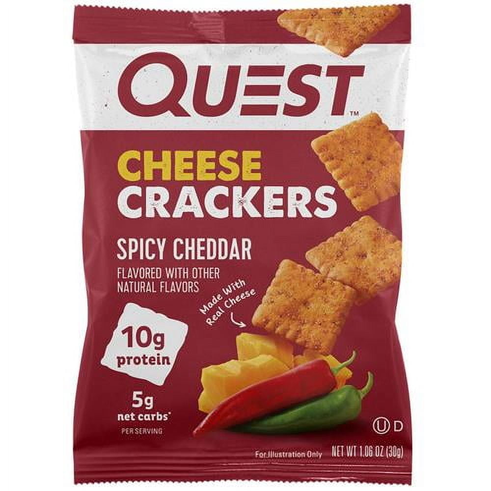 Quest Nutrition Cheese Crackers, Spicy Cheddar Blast, 10G Of Protein ...