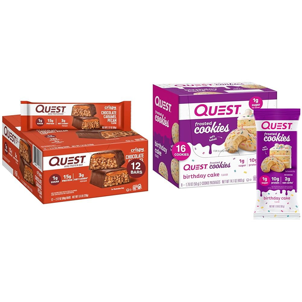 Quest Nutrition Crispy Chocolate Caramel Pecan Hero Protein Bar 12 ...