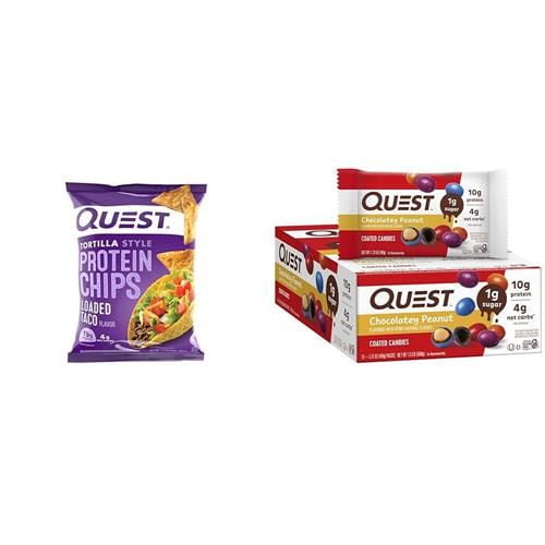 Quest Nutrition Tortilla Chips, Chocolate Peanut Protein Candies ...