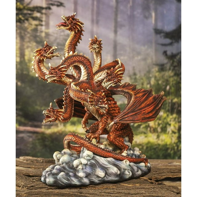 Quest Of Perseus Red 7 Headed Volcano Hyperion Hydra Dragon Roaring ...