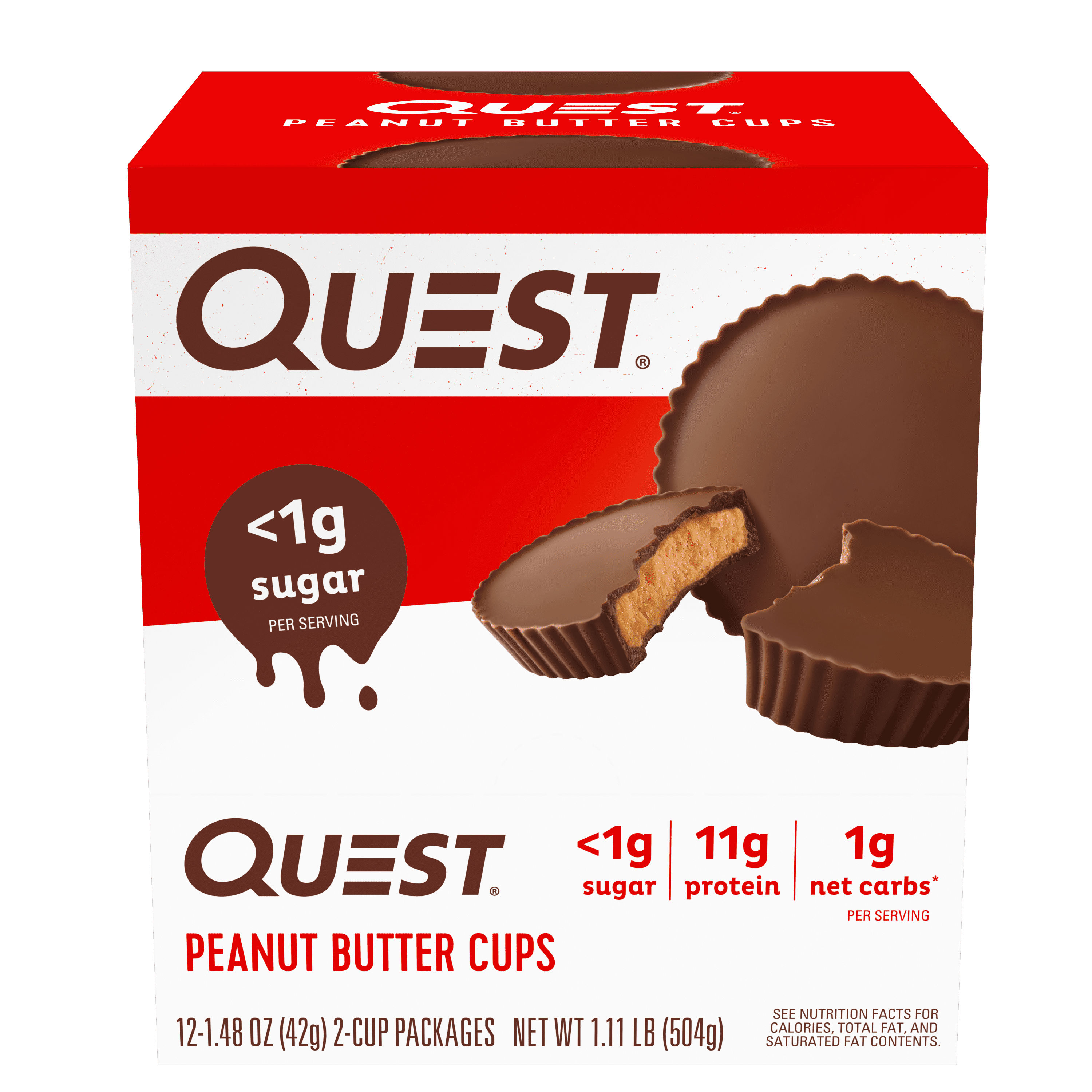 Quest Snacks: Zero Sugar PB Peanut Butter Cups, High Protein, Low Carb ...