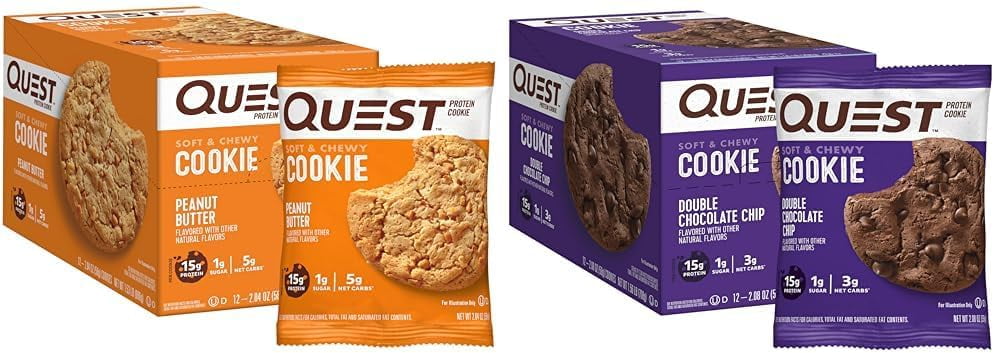 Quest Peanut Butter & Double Chocolate Chip Protein Cookie Bundles ...