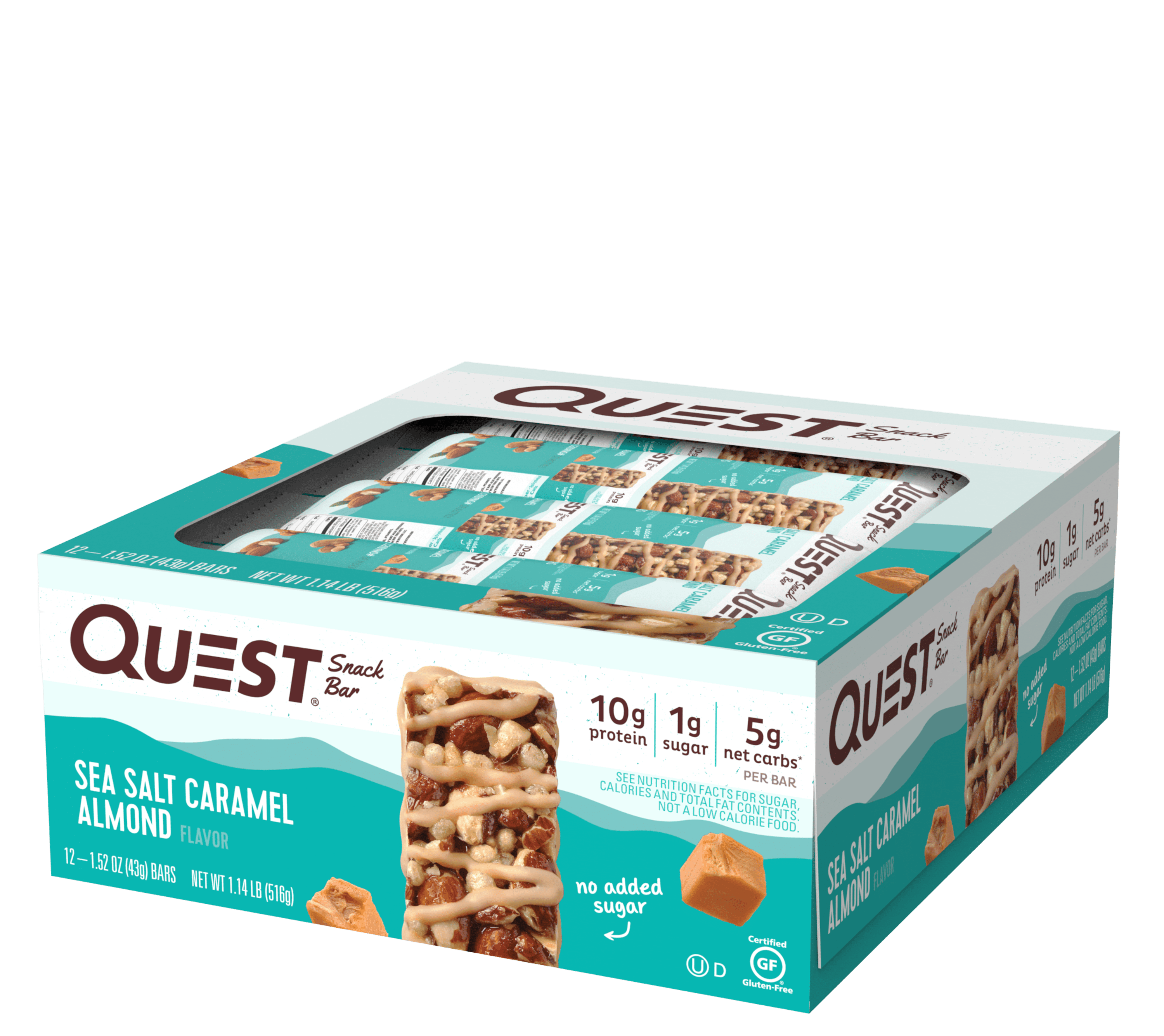 Quest Snack Bar Sea Salt Caramel 12ct - Walmart.com