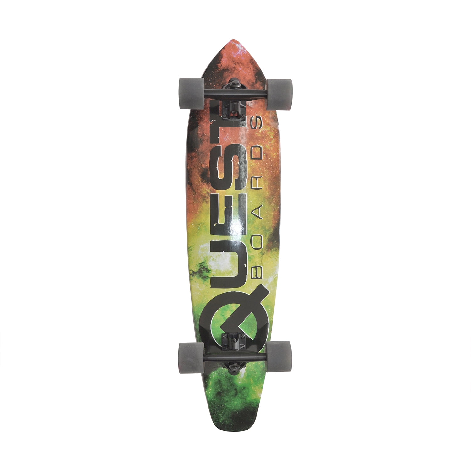 Quest Spaced Longboard 36x8.5" Pre-Assembled Complete Multi-Color with ...