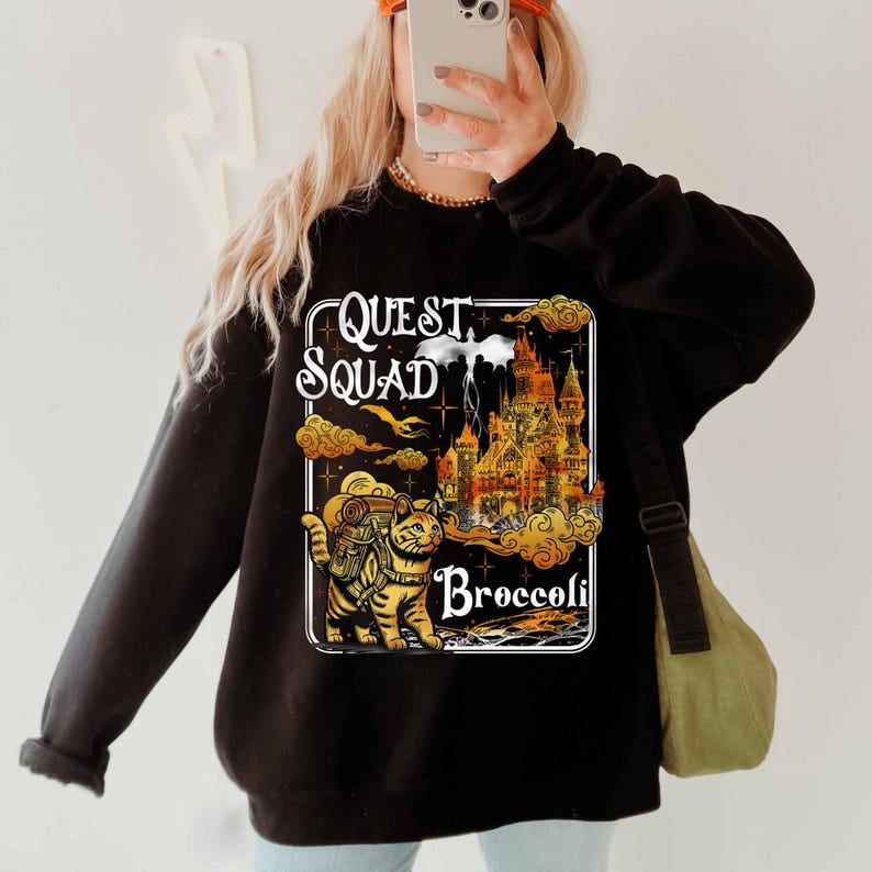 Quest Squad Broccoli Sweatshirt, Onyx Storm shirt, Fourth Wing, Xaden ...