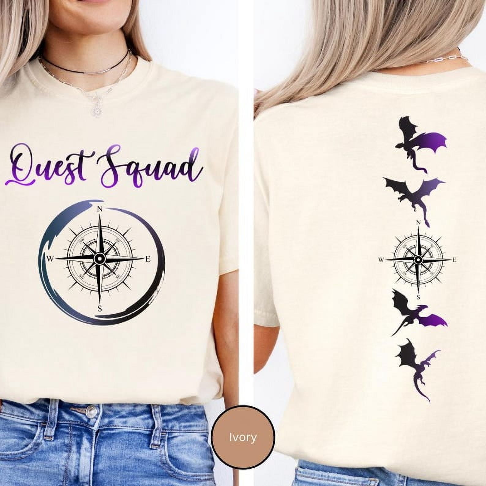 Quest Squad Romantasy T-shirt - Perfect for Onyx Storm and Empyrean ...