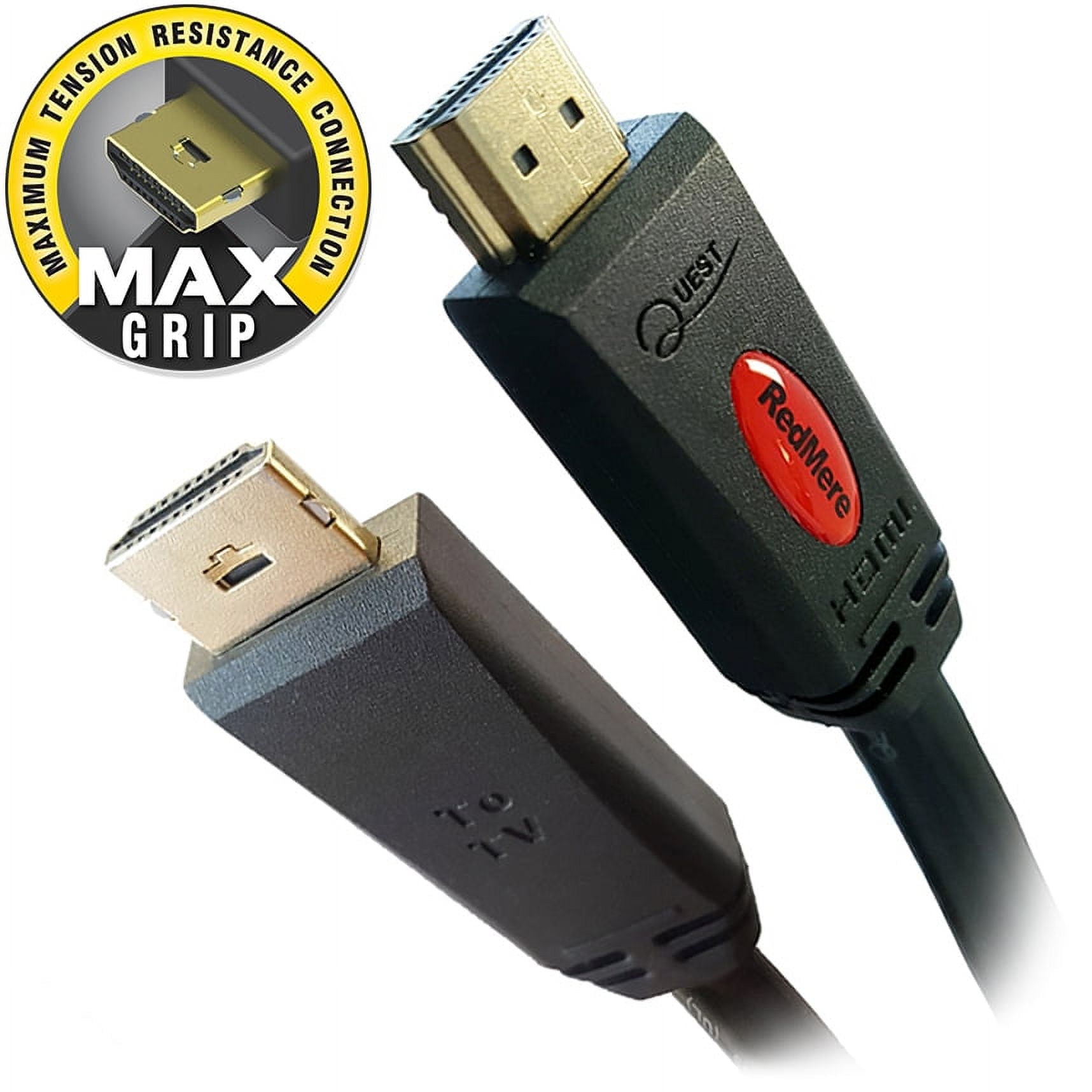 Quest Technology HDMI(M-M) Maxgrip 4K2K Redmere High Speed HDMI to HDMI ...