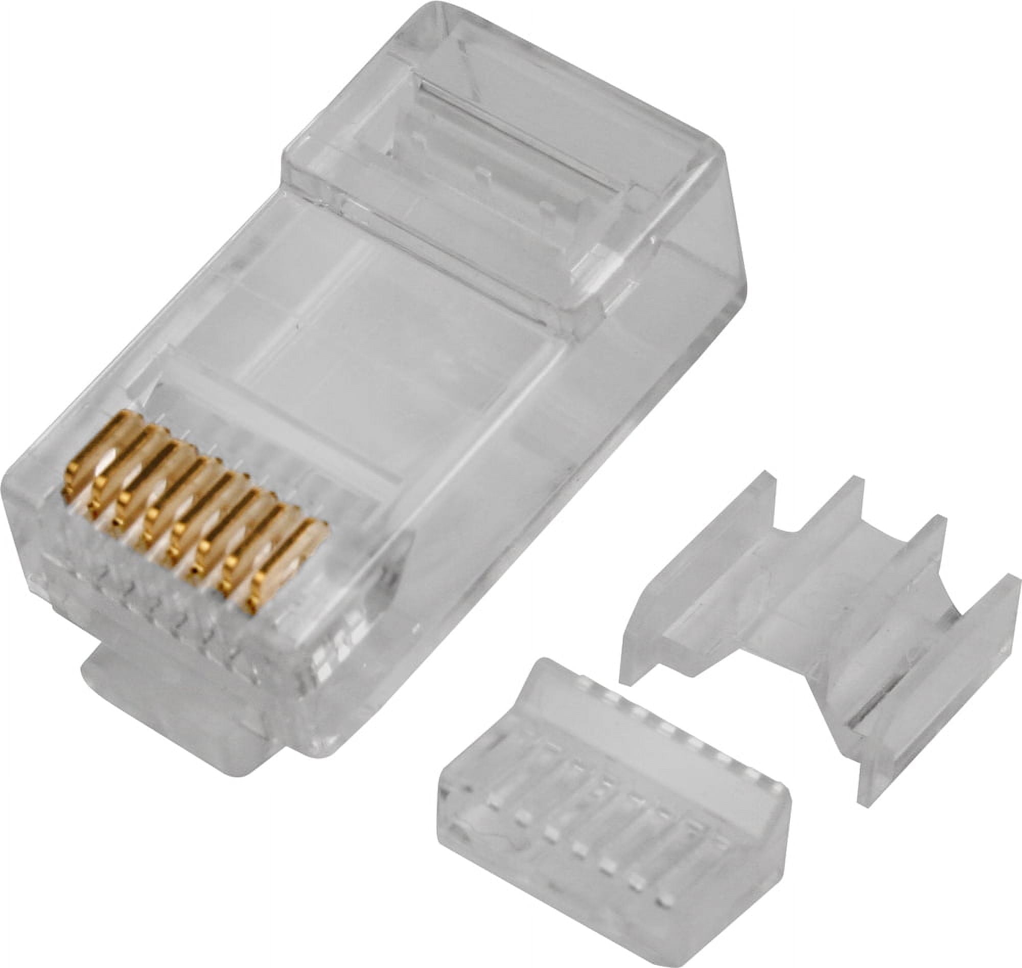 Quest Technology Modular Plugs, 100 Pack - CAT6A RJ45 (8P8C) Cable ...