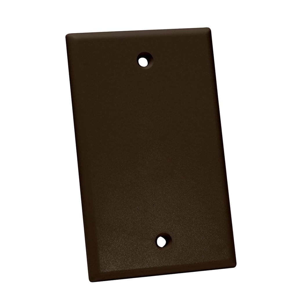 Quest Technology Single-Gang Blank Brown Keystone Plate - Walmart.com