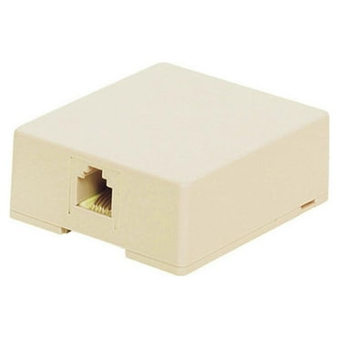 onn. Duplex in-line Telephone/Fax/Answering Machine Coupler, White ...