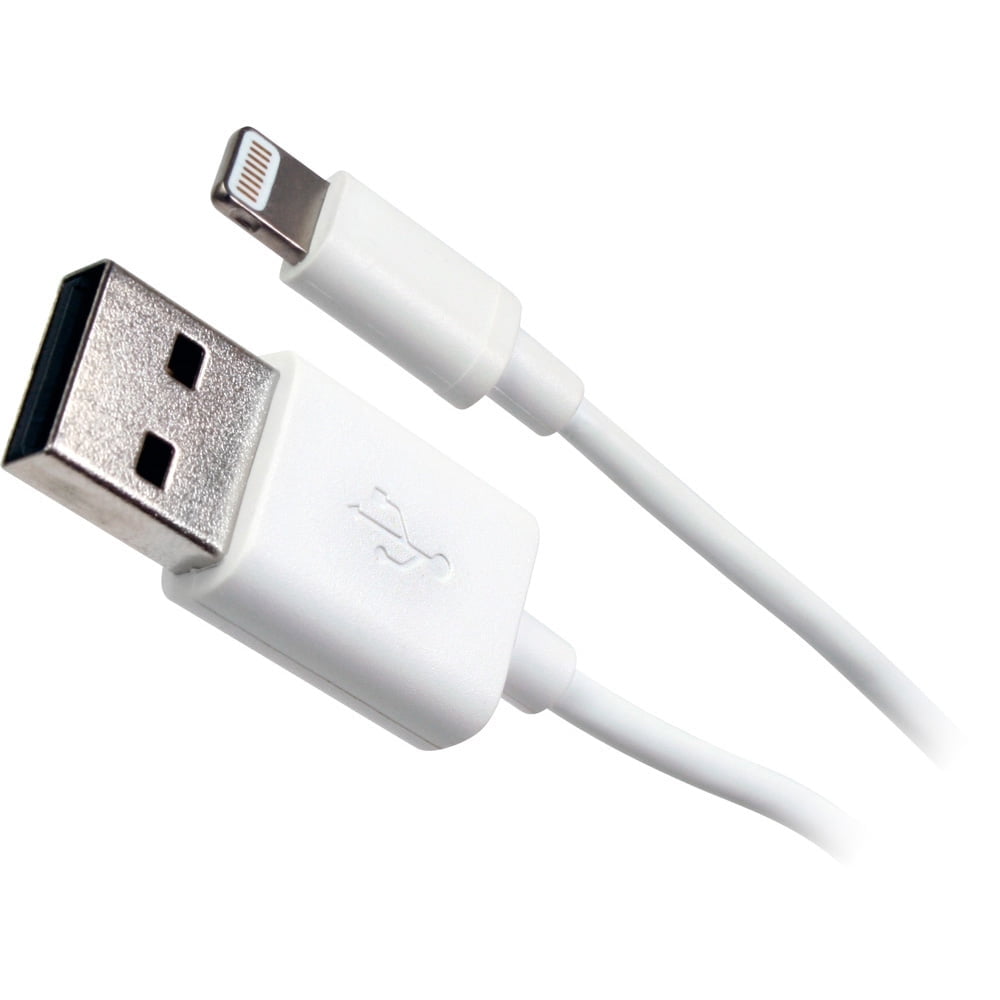 Quest Technology USB-2.0 to Lightning 6-Ft Cable, White - Walmart.com