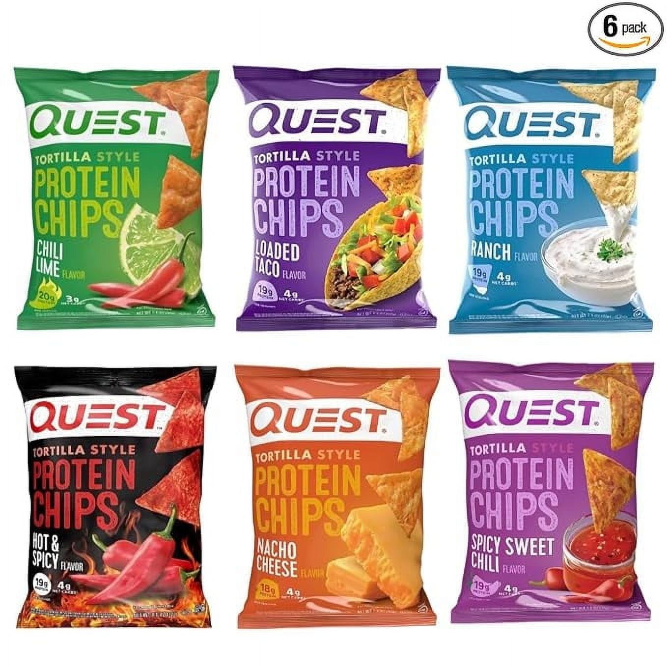 Quest Tortilla Style Protein Chips (6 Pack) - Walmart.com