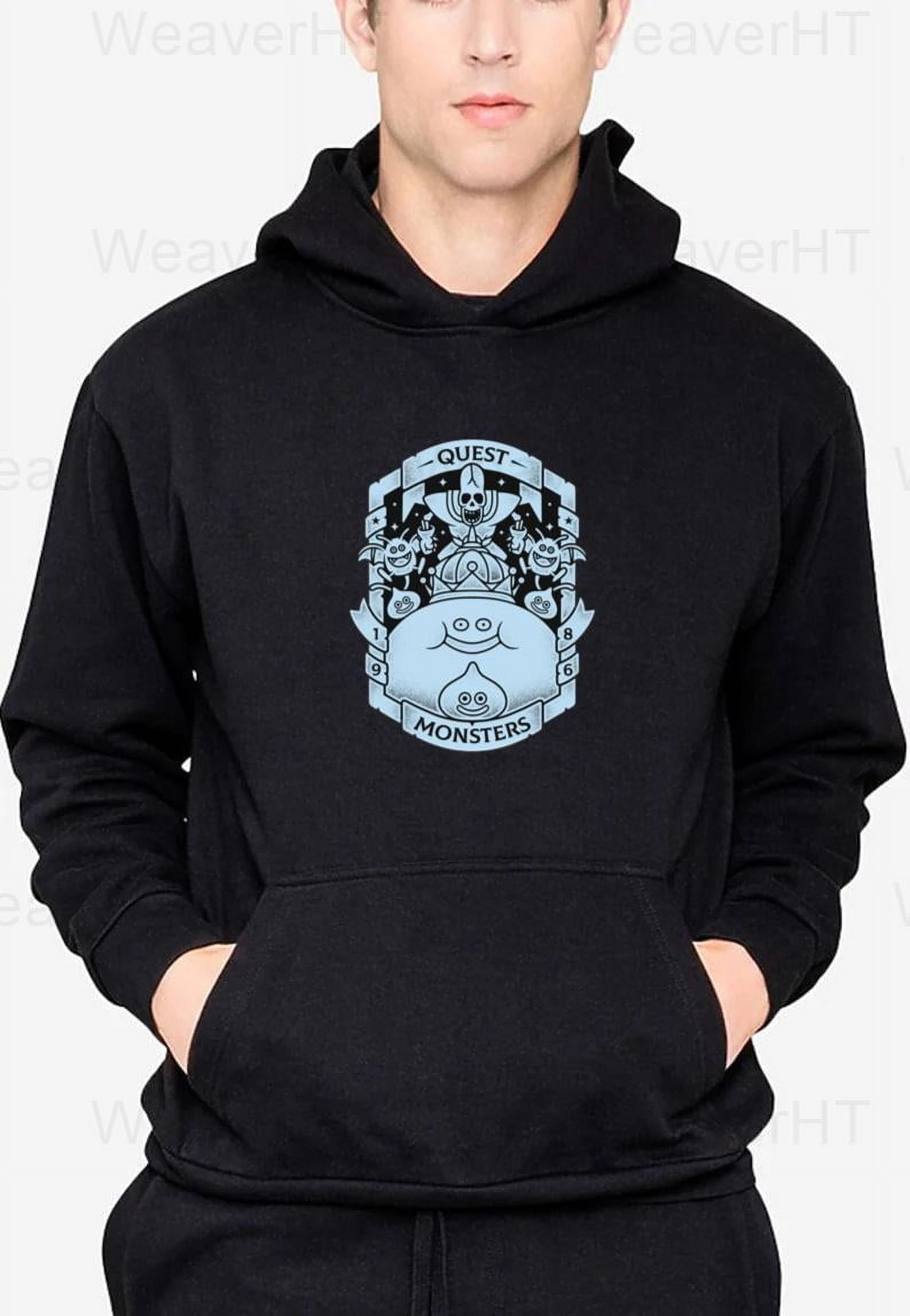 Quest monsters Hoodiewith fantasy creature lineup and pixel art charm ...