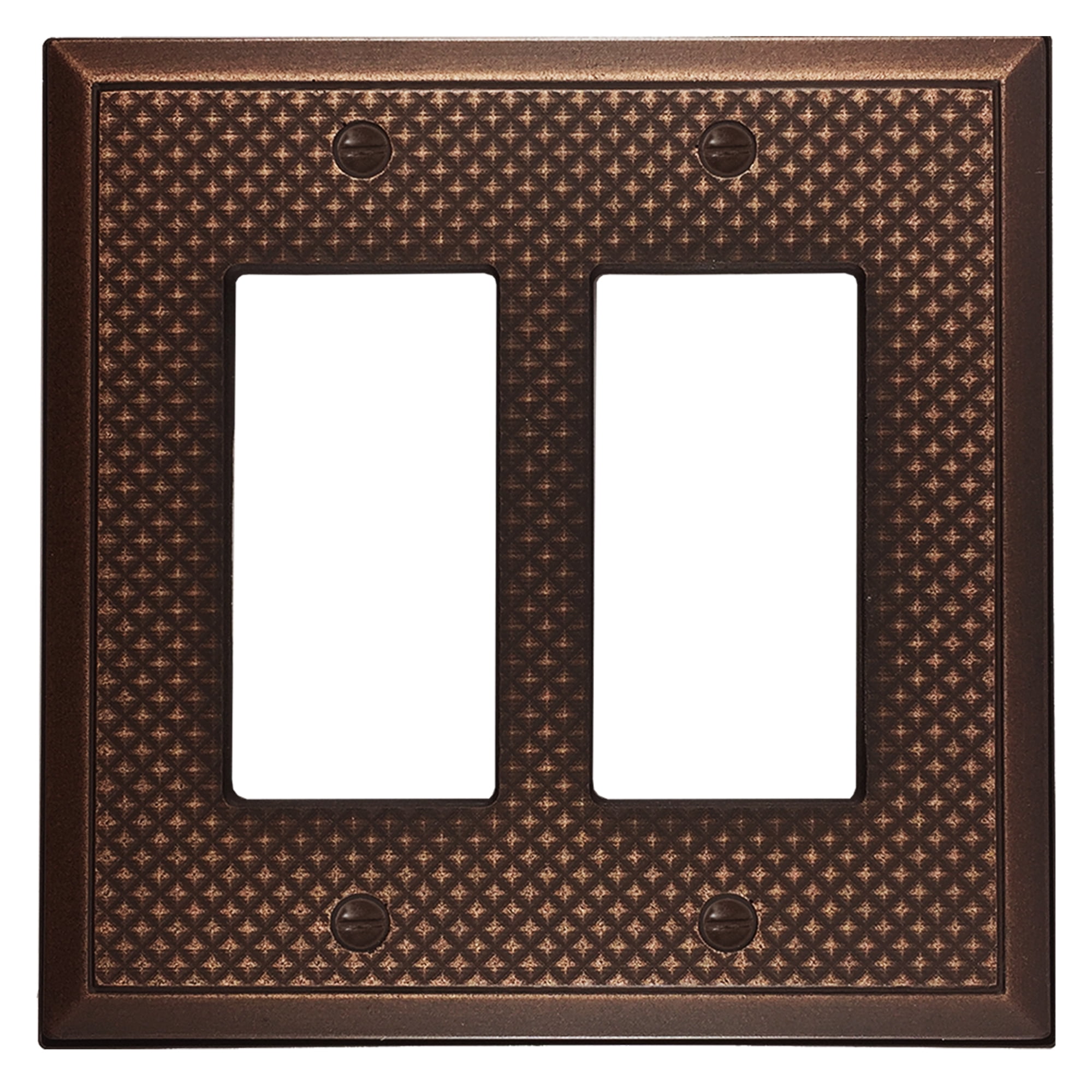 Questech Double Rocker Wall Plate, Pyramid Light Switch Cover, Oil ...