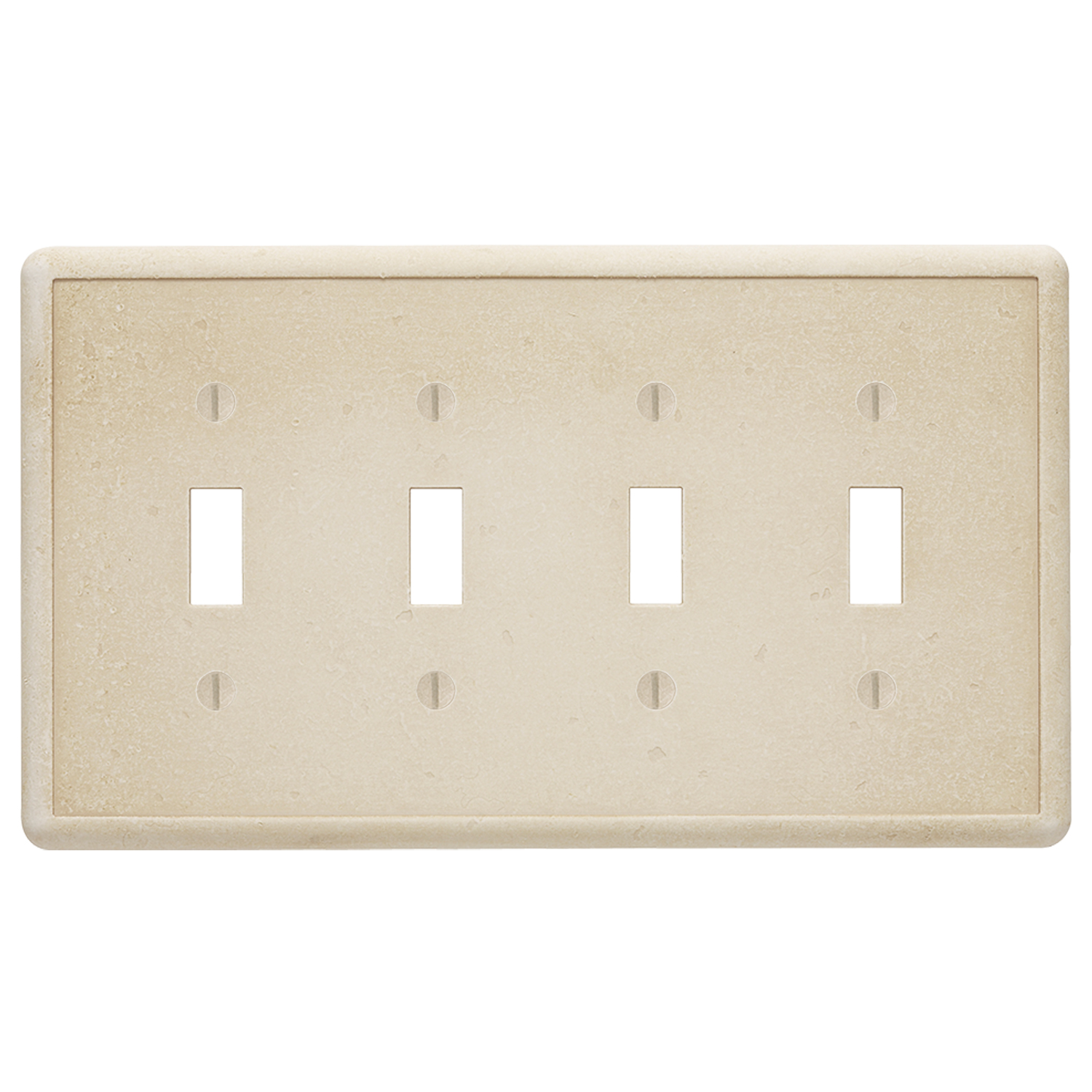 Brainerd Leaf and Vine Quad-Switch Wall Plate, Brushed Satin Pewter ...