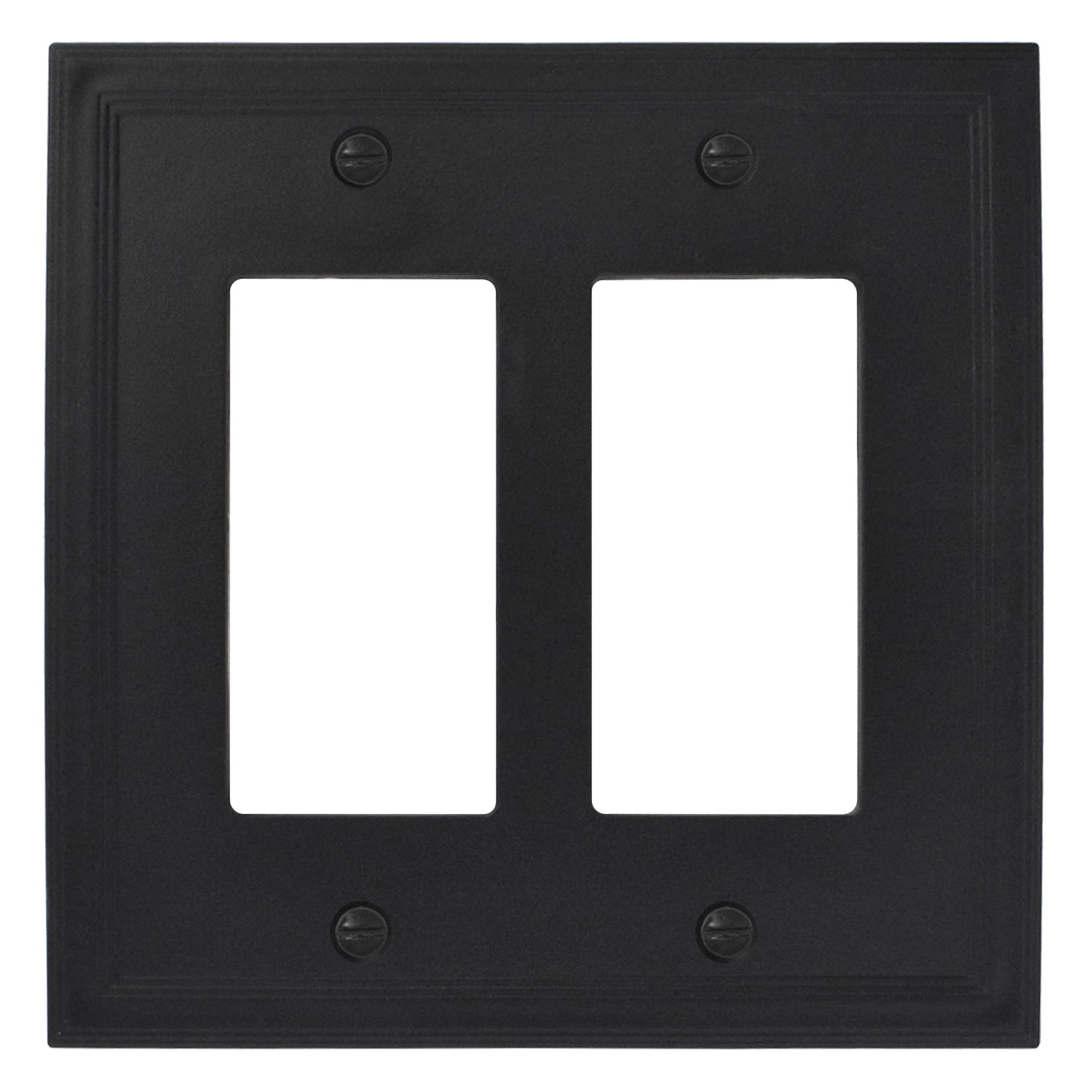Questech Decor Double Rocker Light Switch Cover, Insulated Wall Plate ...