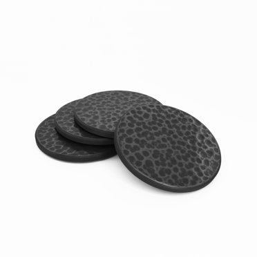 Set of 4 Stainless Steel Copper Finish Tabletop Coasters 3.75 ...