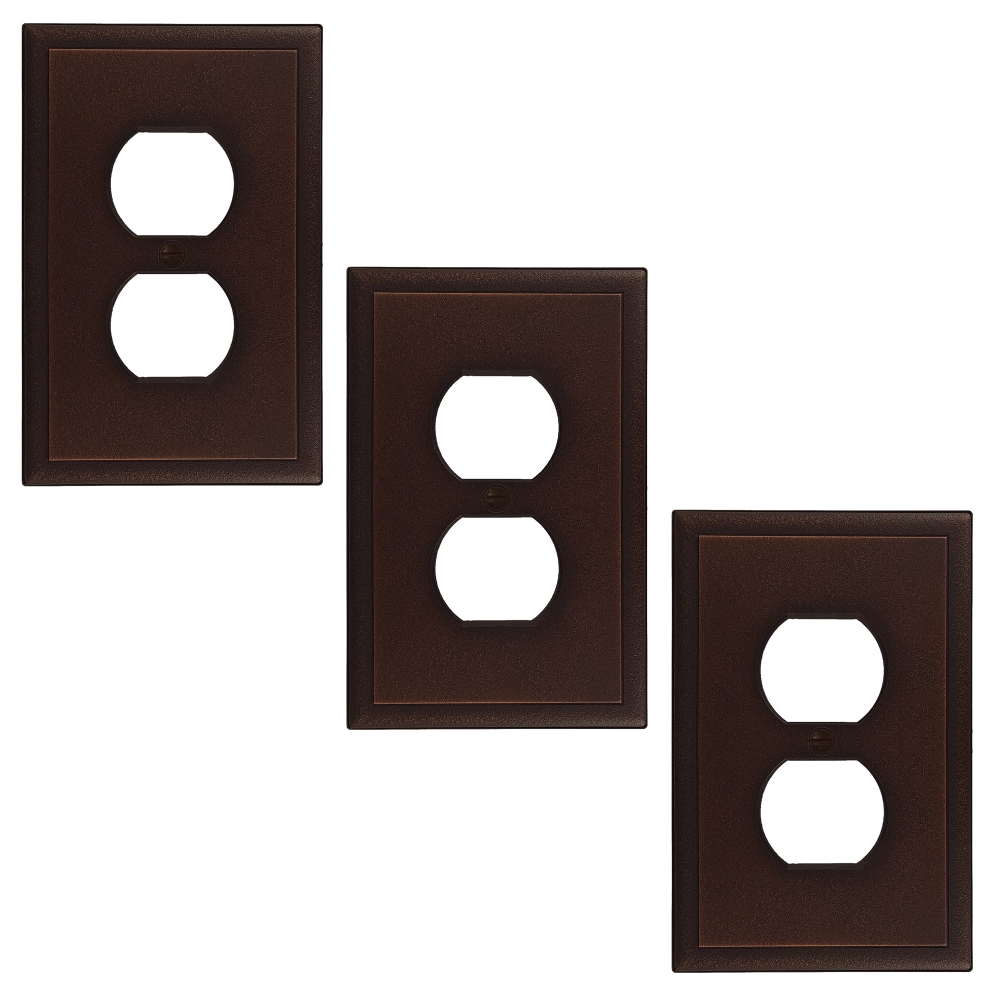Questech Decor Outlet Covers, Single Duplex Ambient Wall Plate, Oil ...