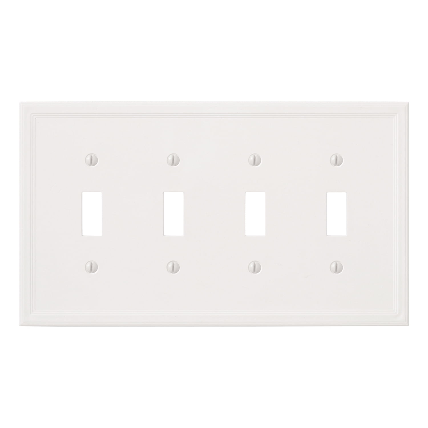 Questech Decor Quad Toggle Wall Plate, Cornice Light Switch Cover ...