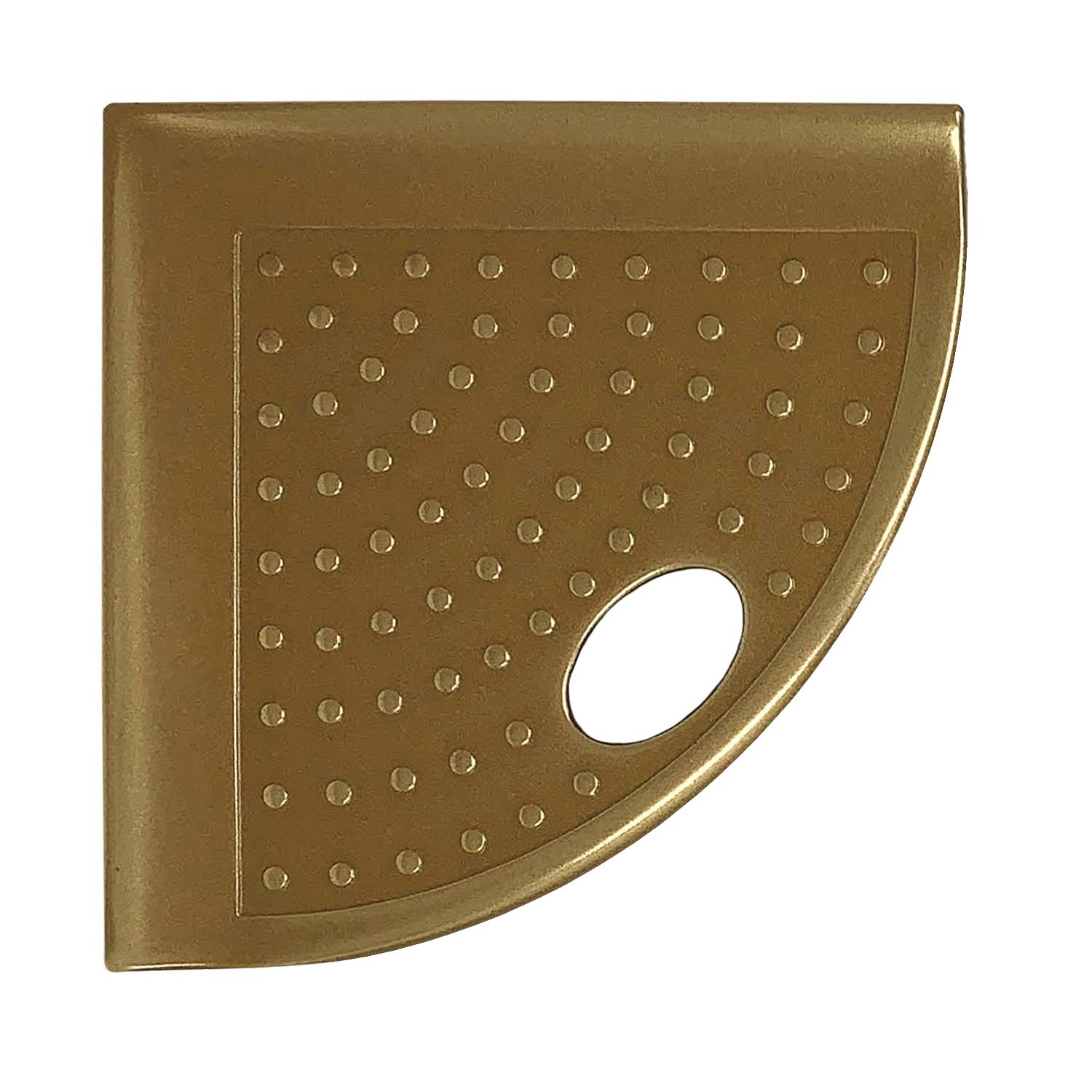 Questech Decor Shower Shelf, 5" Metro Flatback Footrest, Gold - Walmart.com