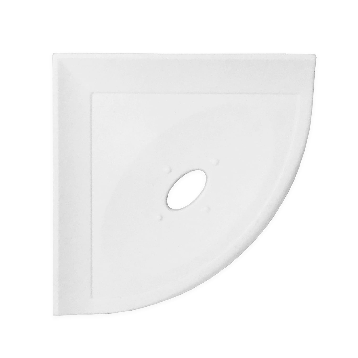 Questech Decor Shower Shelf, 5" Metro Flatback Soap Dish, Bright White ...