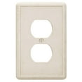 Questech Decor Single Duplex Outlet Cover, Tumbled Texture, Sand ...