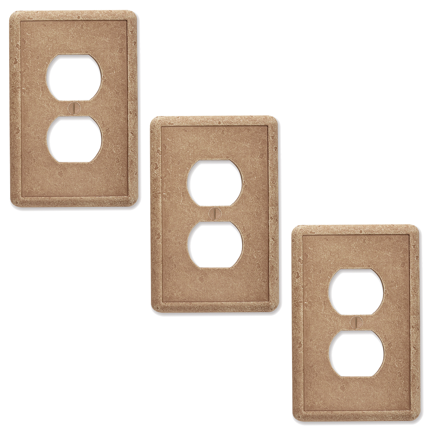 Questech Decor Single Rocker Light Switch Covers, Tumbled Texture ...