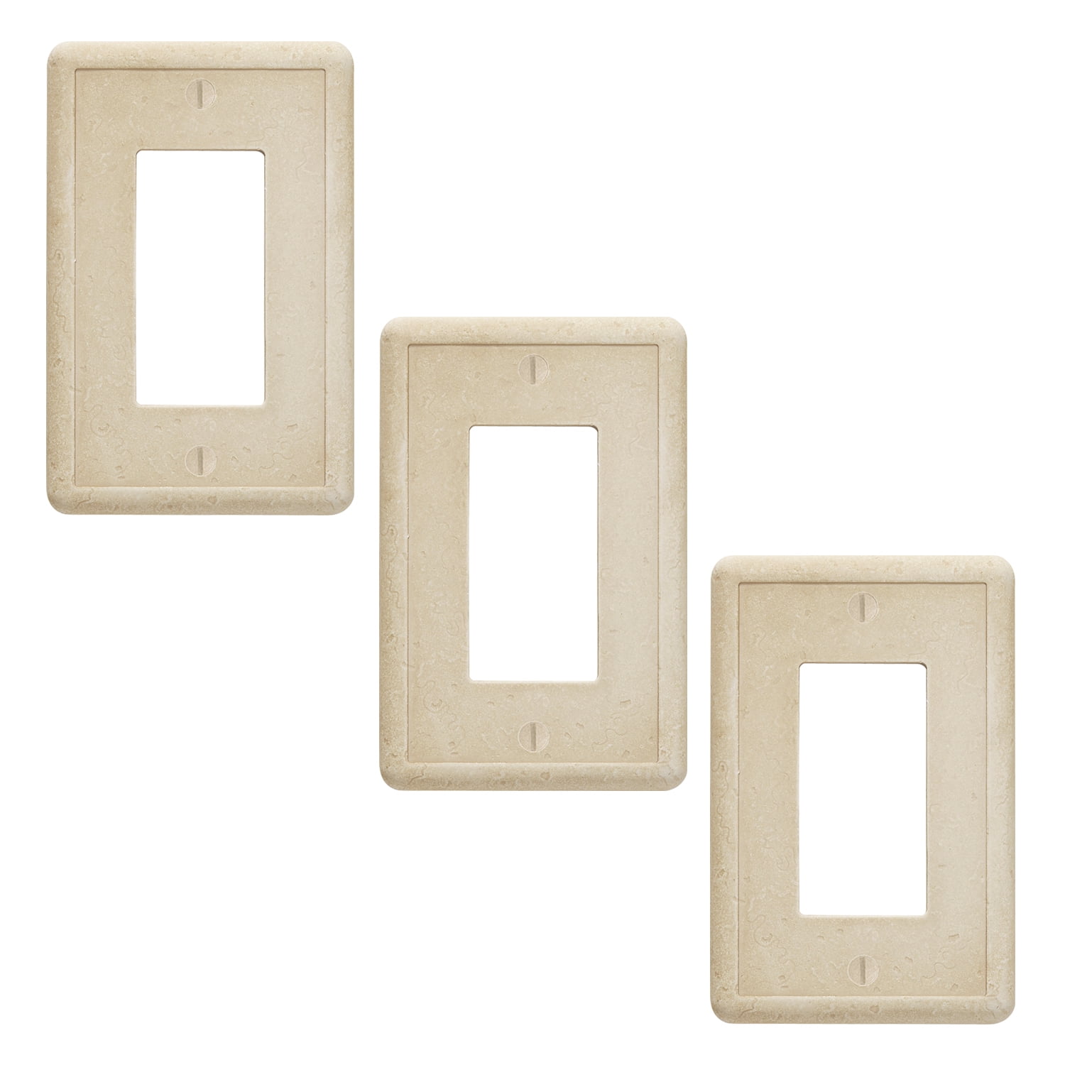 Questech Decor Single Rocker Light Switch Covers, Tumbled Texture ...