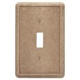 Questech Decor Single Toggle Light Switch Cover, Tumbled Texture, Noche ...