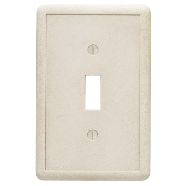 Questech Decor Single Toggle Light Switch Cover, Tumbled Texture, Sand ...