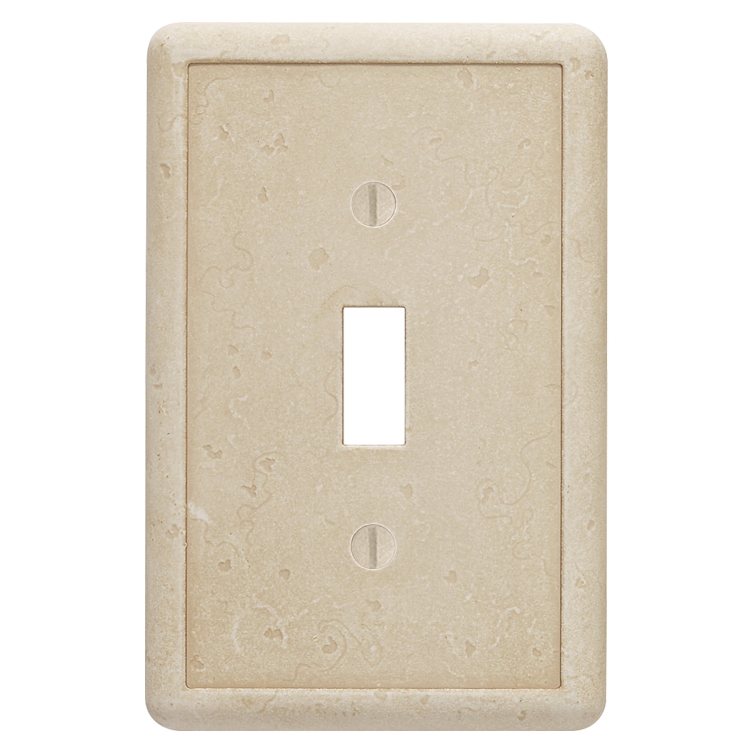 Questech Decor Single Toggle Light Switch Cover, Tumbled Texture ...