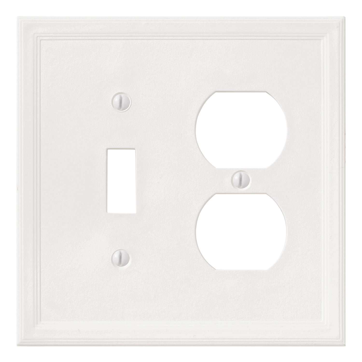 Questech Decor Toggle/Duplex Combo Wall Plate, Cornice Outlet Cover ...