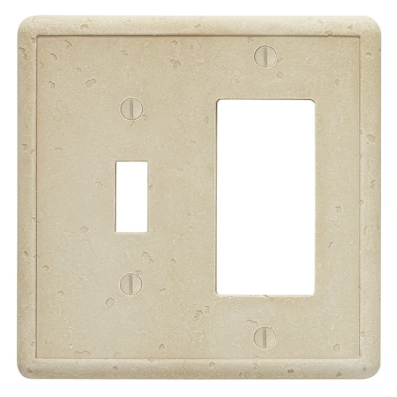 Questech Decor Toggle/GFCI Combo Light Switch Cover, Tumbled Texture ...