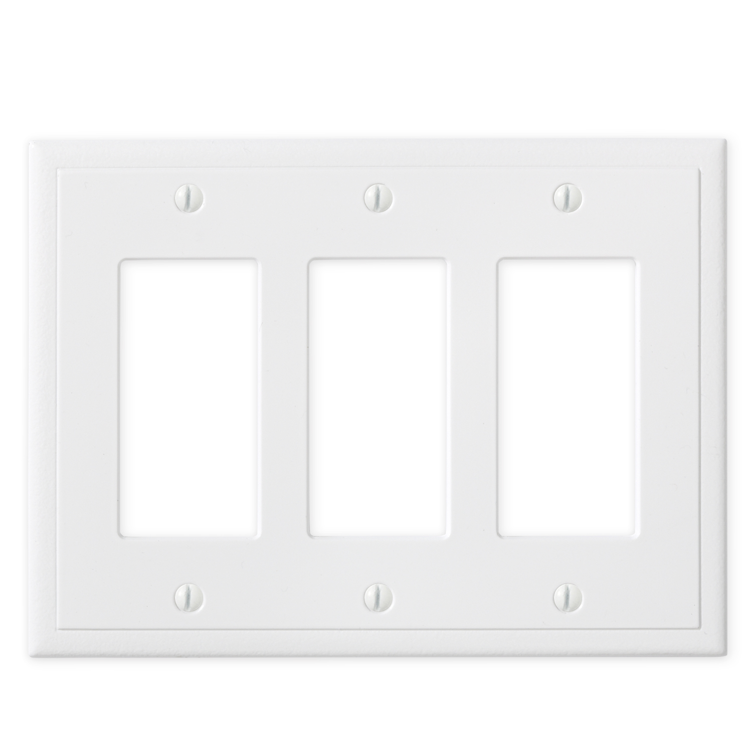 Franklin Brass Diamond Plate Triple Switch Wall Plate in Polished ...