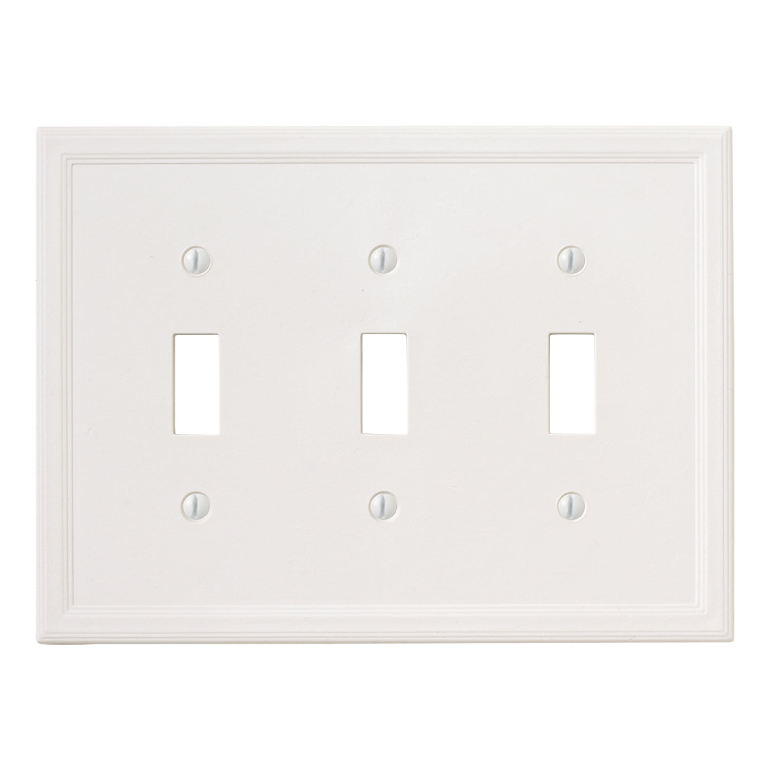 Questech Decor Triple Toggle Light Switch Cover, Insulated Wall Plate ...
