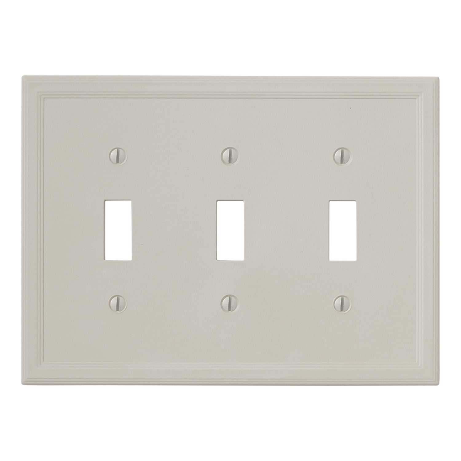 Questech Decor Triple Toggle Light Switch Cover, Insulated Wall Plate ...