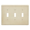 Questech Decor Triple Toggle Light Switch Cover, Tumbled Texture ...