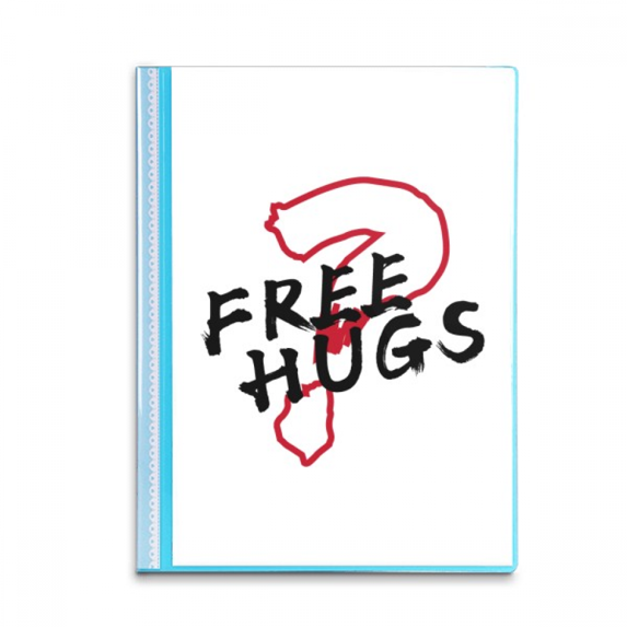 Question Hug Request Socializing Book Sheet Protectors Portfolio Binder ...