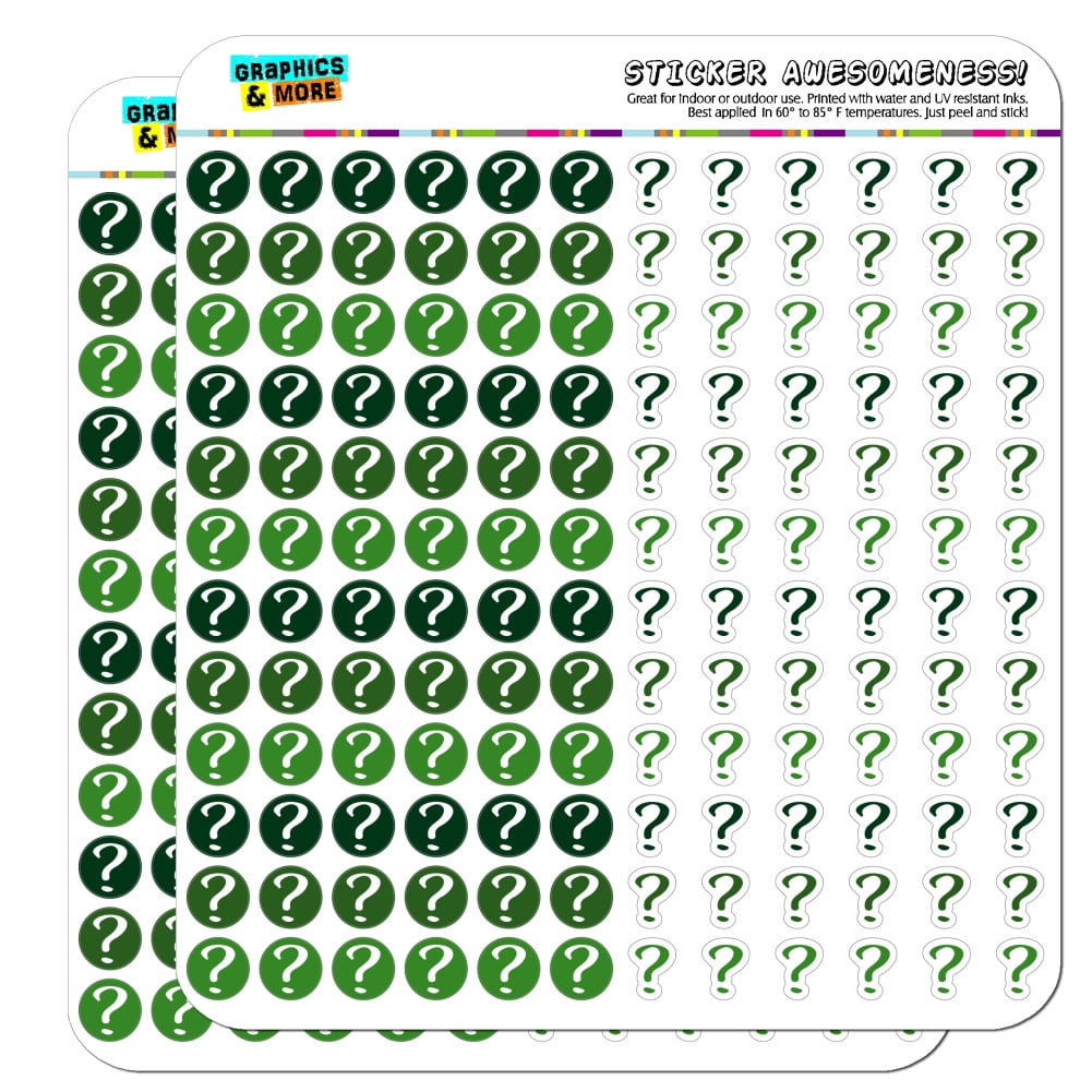 Question Mark Dots Planner Calendar Scrapbooking Crafting Stickers ...