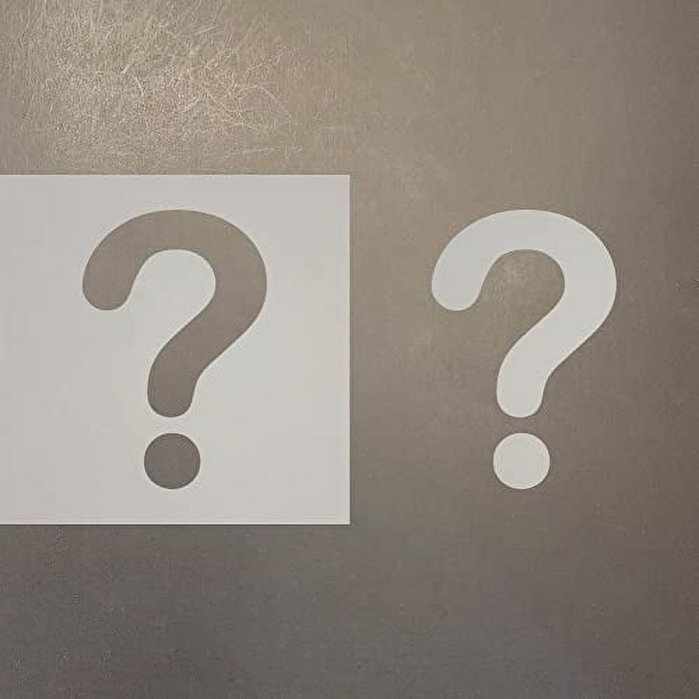 Question Mark Reusable Mylar Stencil - Art Craft Supplies New Sizes (16 ...