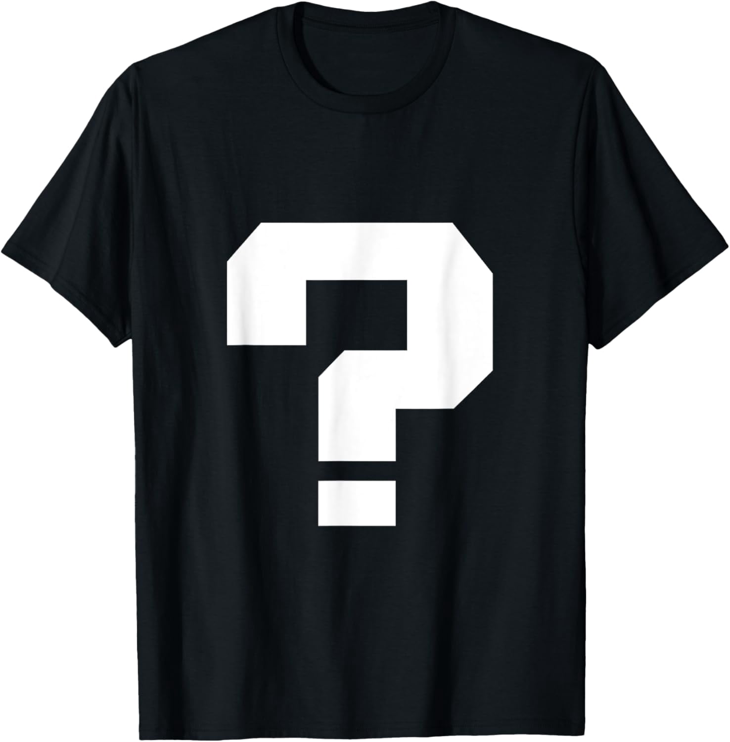 Question Mark Square Font Punctuation Character 80s T-ShirtMen and ...