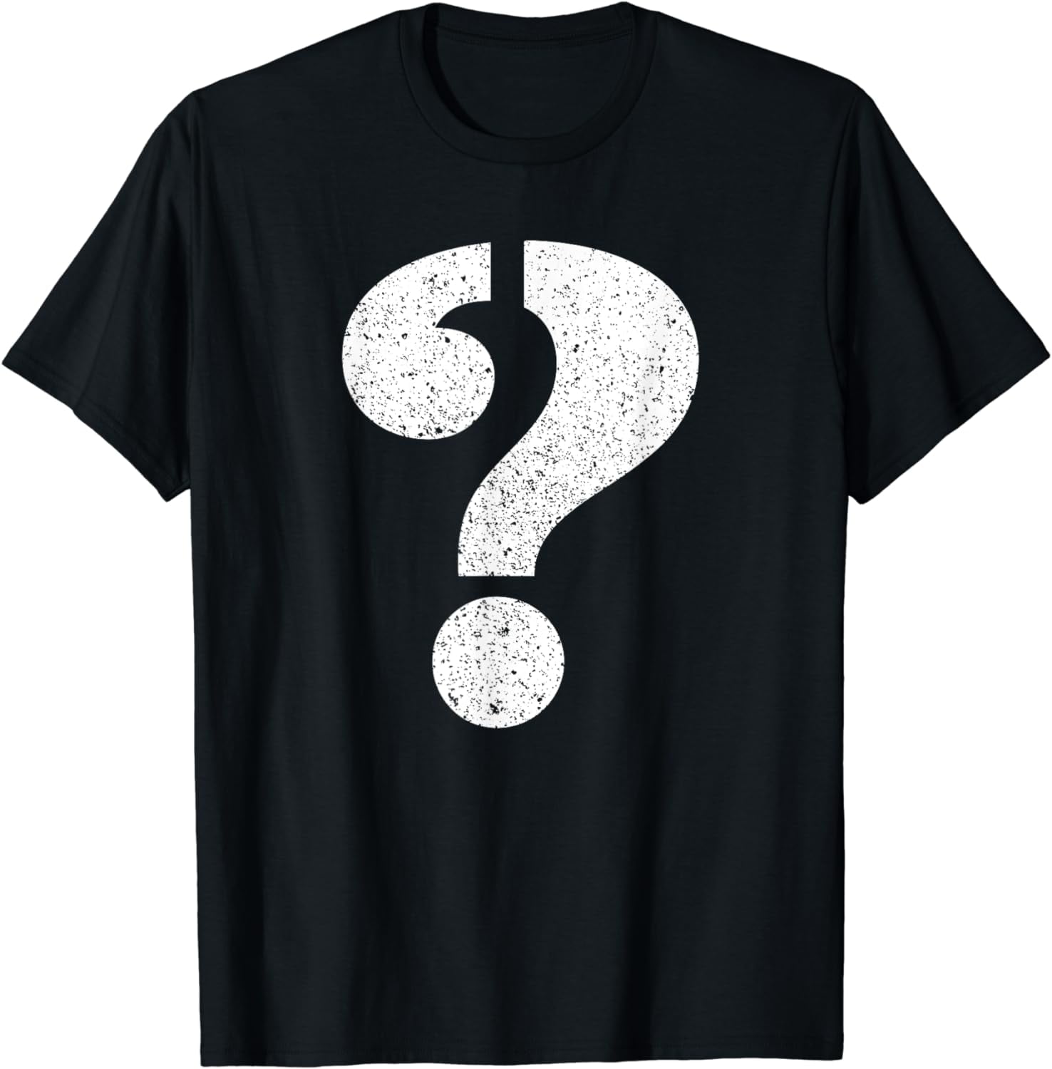 Question Mark Stenciled Punctuation Funny T-Shirt - Walmart.com