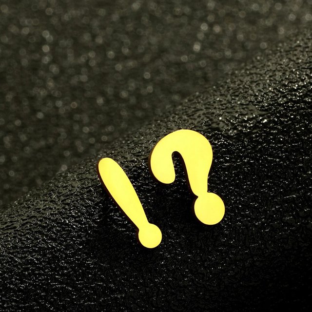 Question Mark Stud Earrings Exclamation Mark Studs Symbol Earrings Tiny ...