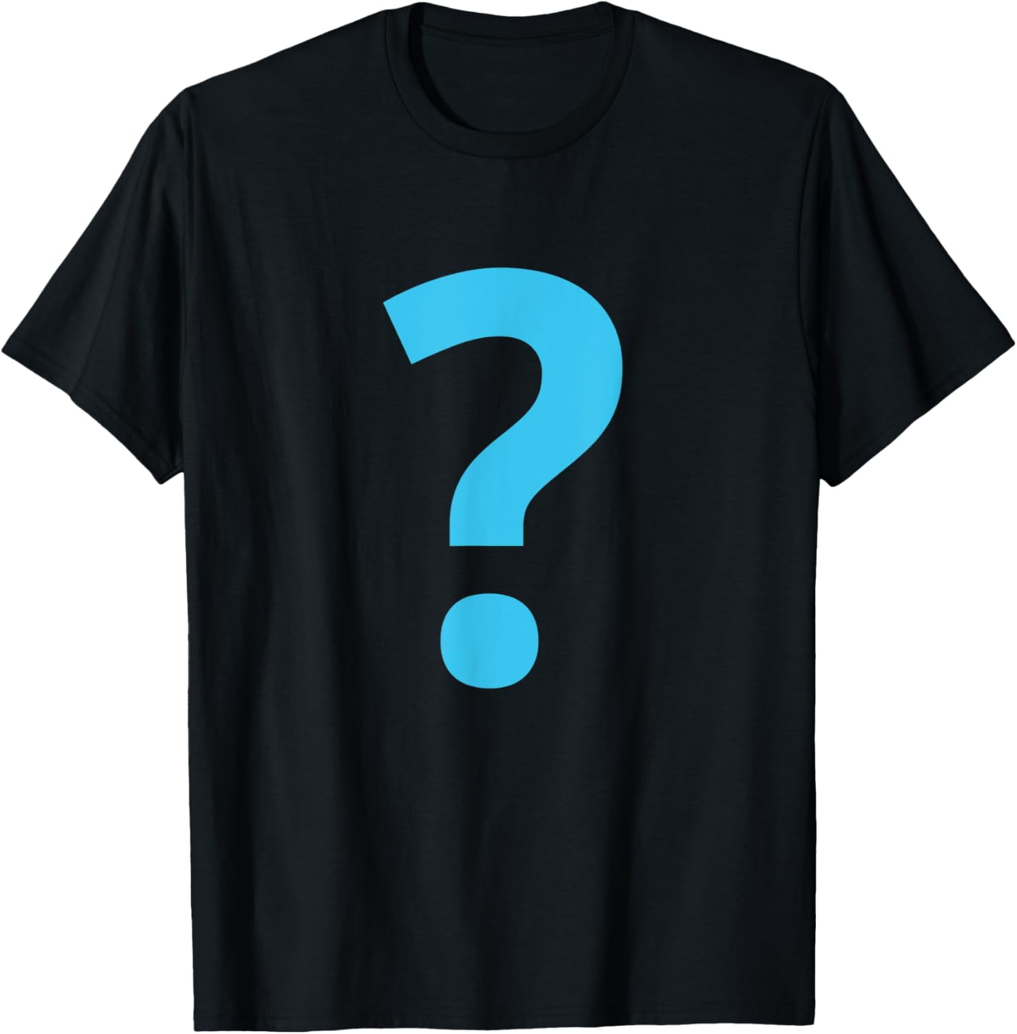 Question Mark Symbol costume T-Shirt men and women can wear, black ...