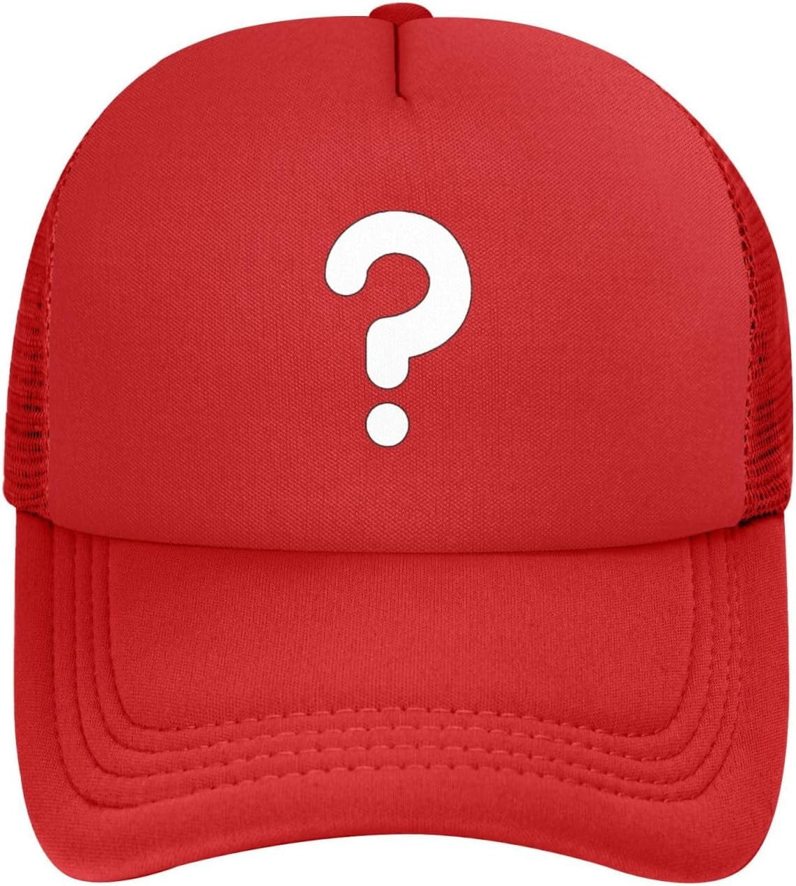 Question Mark Trucker Hat High Crown Mesh Back Trucker Hat - Walmart.com